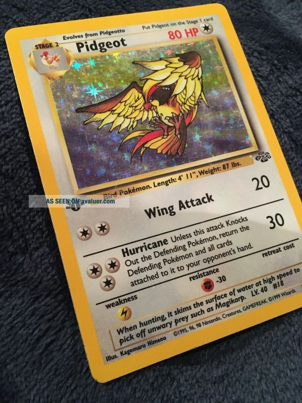 Pidgeot 8/64 HOLO RARE Jungle Set FIRST EDITION Pokemon Card | #31756570
