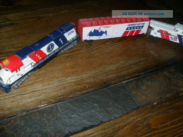 Tyco 1776 Locomotive/Boxcar GATX 85726 & Spirit Of ' 76 Caboose HO ...