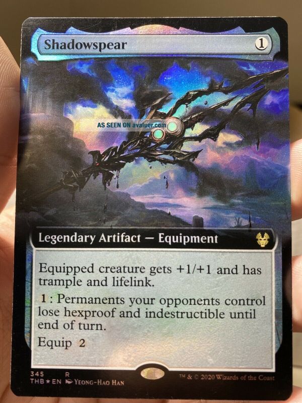 Foil Extended Art Shadowspear Theros Beyond Death MTG Card PL | #31777090
