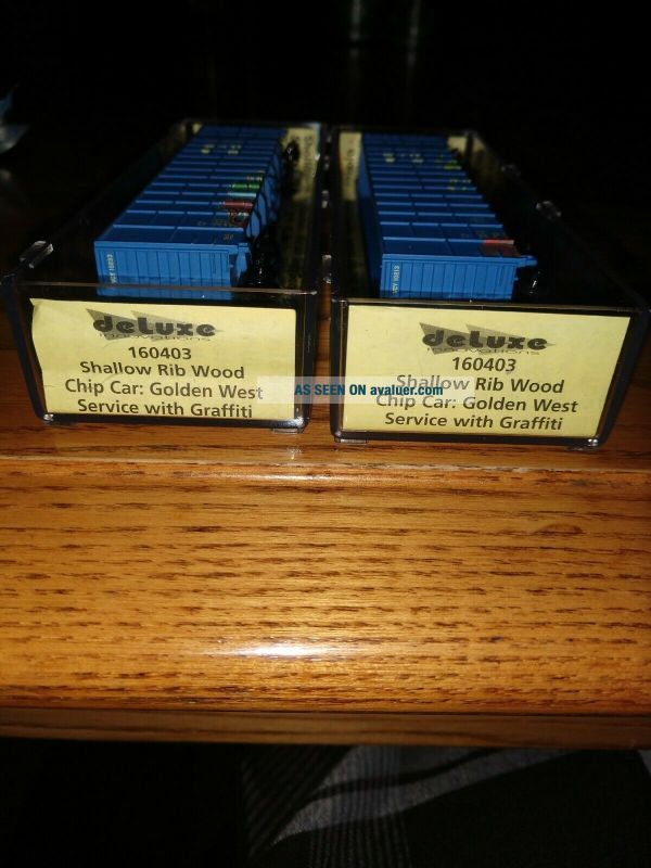 N Scale Deluxe Innovations Wood Chip Car Golden West Service Graffiti ...