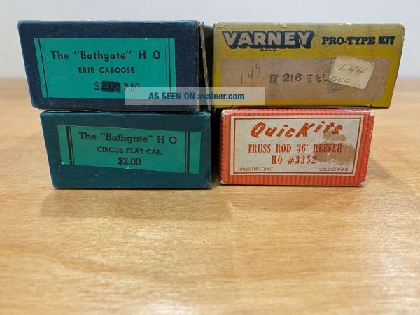 VINTAGE Bathgate, Varney And Red Ball HO Scale Freight Cars Kits ...