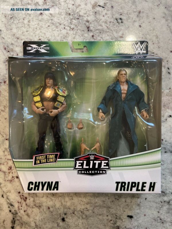 WWE Elite 2 Pack Triple H And Chyna Figures DX HHH WWF MIB MOC | #31854176