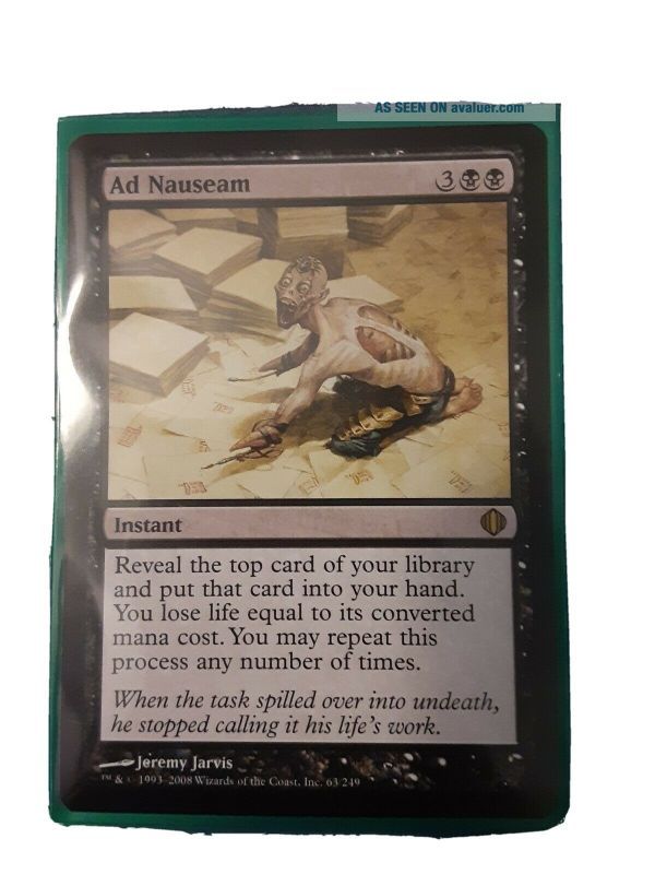 MTG Magic The Gathering Shards Of Alara Ad Nauseam X1 1x NM (D) | #31851855