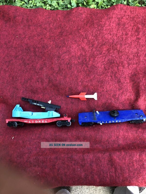 Lionel Postwar Helicopter Car 3419 & Missile Launching Car 6650 | #31868846