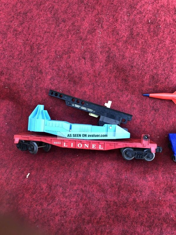 Lionel Postwar Helicopter Car 3419 & Missile Launching Car 6650 | #31868846