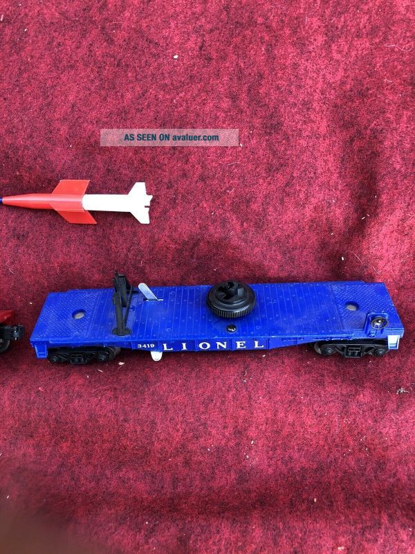 Lionel Postwar Helicopter Car 3419 & Missile Launching Car 6650 | #31868846