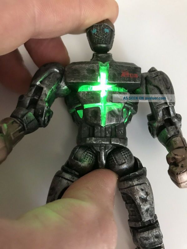 Jakks Pacific Real Steel Atom And Zeus EFX Figures With Lights 5 Inch ...