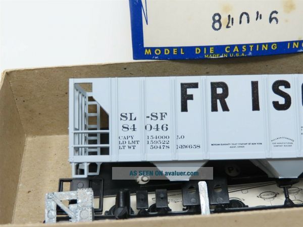 HO Scale Roundhouse MDC Kit SL - SF Frisco 2 - Bay Covered Hopper 84046 ...