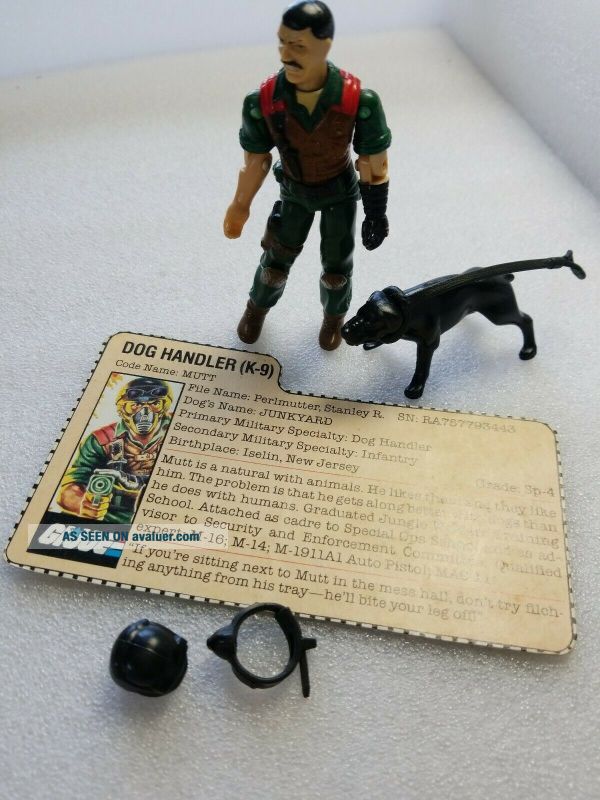 Gi Joe Mutt V1 With File Card Incomplete And Loose | #31928170