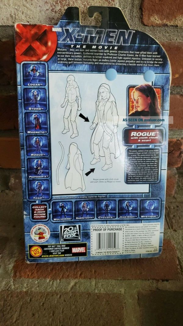 ANNA PAQUIN As ROGUE X - Men The Movie Action Figure ToyBiz 2000 ...