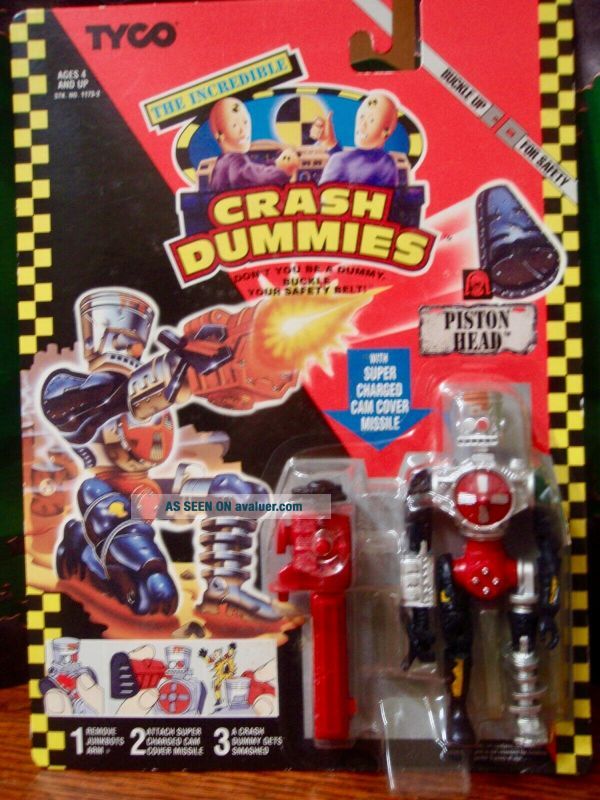 1992 Tyco The Incredible Crash Dummies Piston Head Action Figure MOC ...