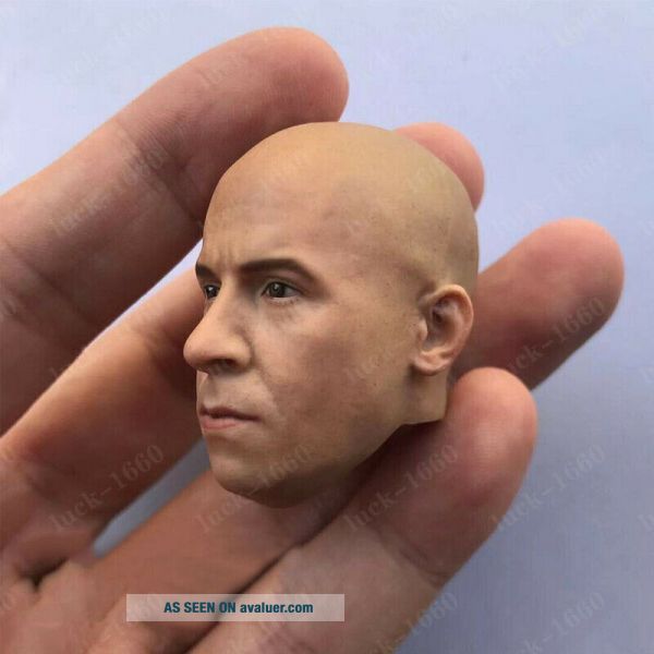 1/6 Scale Vin Diesel Head Sculpt Fast & Furious For 12 " Male Body ...