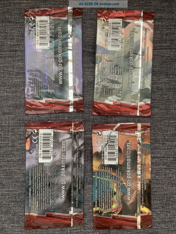 Pokemon Platinum Supreme Victors Booster Pack 4 Arts Wrappers | #32056032