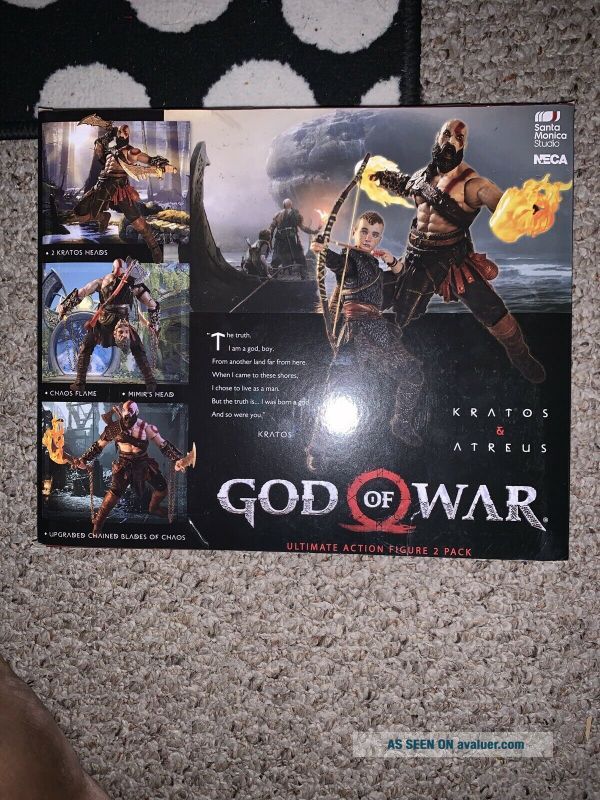 NECA GOD OF WAR 2018 ULTIMATE KRATOS & ATREUS 7 " SCALE ACTION FIGURE 2 ...