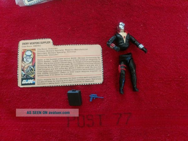 Hasbro 1983 GI Joe Destro Action Figure ARAH Vintage With Card Complete ...