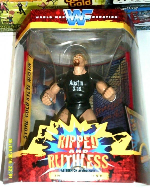 1997 WWF Jakks Pacific Ripped And Ruthless 1 Stone Cold Steve Austin ...