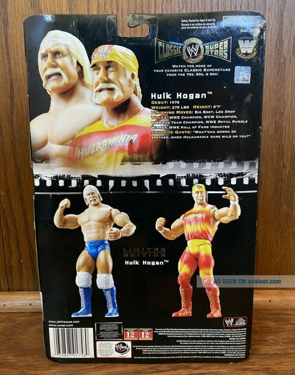 Hulk Hogan WWE Jakks Classic Superstars Action Figure Limited Edition ...