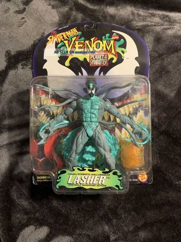 Lasher Venom Planet Of The Symbiotes ToyBiz Action Figure Spider - Man ...