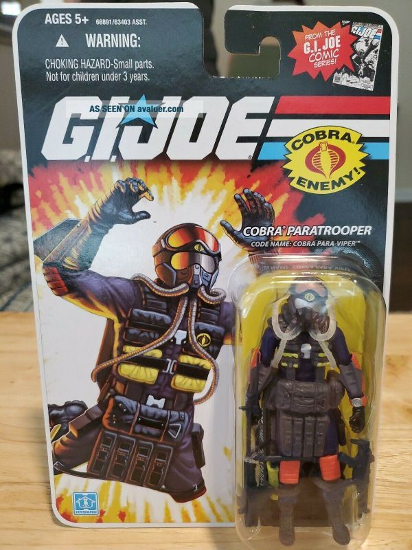 GI JOE COBRA PARATROOPER PARA - VIPER ON CARD 25TH COMIC SERIES | #32205918