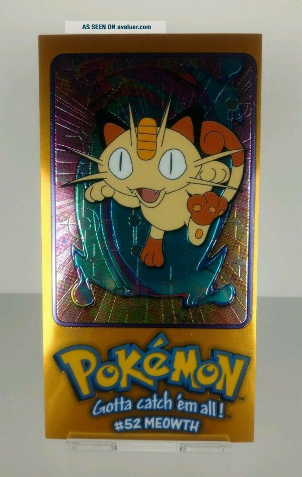 1999 Topps Series 1 Pokemon TV Animation Edition Meowth Oversized ...