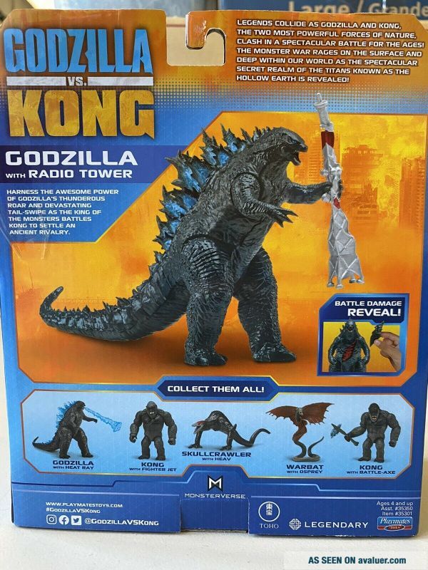 GODZILLA VS KING KONG GODZILLA WITH RADIO TOWER MONSTERVERSE MOVIE ...
