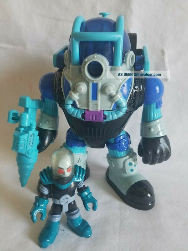 Fisher Price IMAGINEXT DC Friends Batman MR FREEZE & ROBOT Complete W ...