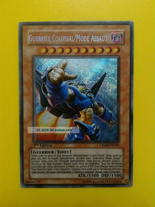 Yu - Gi - Oh CRMS - FR000 Guerrier Colossal/Mode Assaut Secret Rare ...
