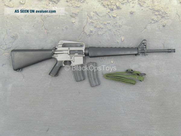 1/6 Scale Toy Armed Forces - Black M16 Assault Rifle | #32364528