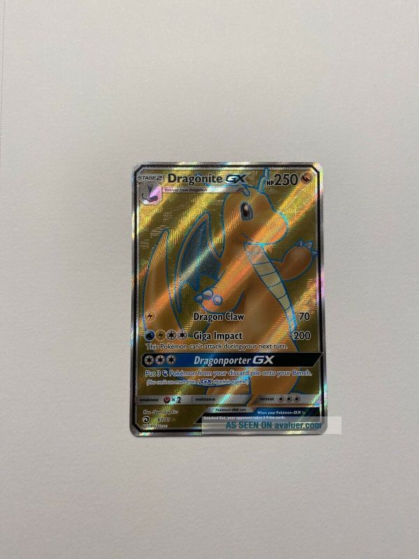 Dragonite GX - 67/70 - Full Art Ultra Rare Dragon Majesty Pokemon Card ...