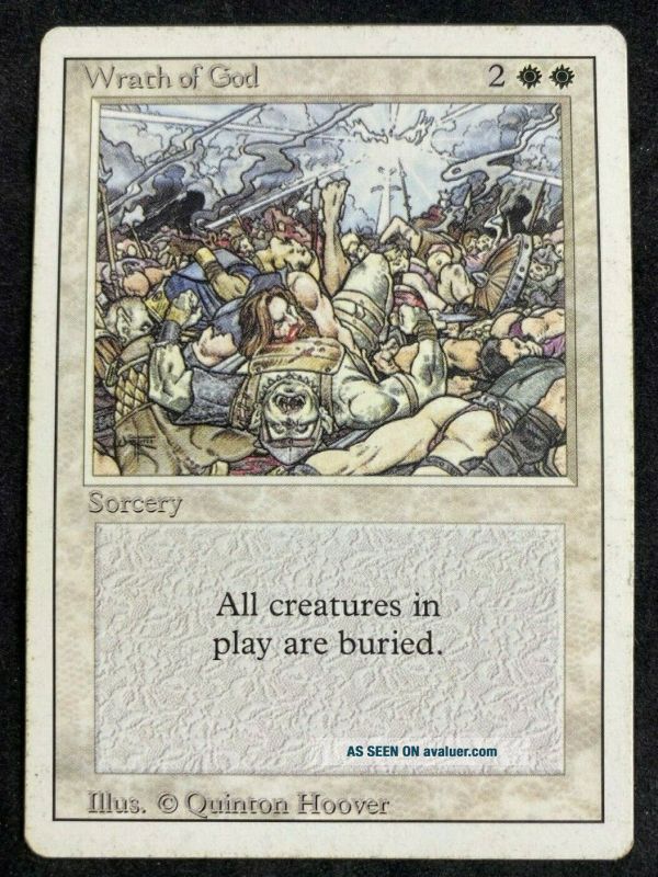 MTG Magic The Gathering Wrath Of God Revised Edition HP | #32407964