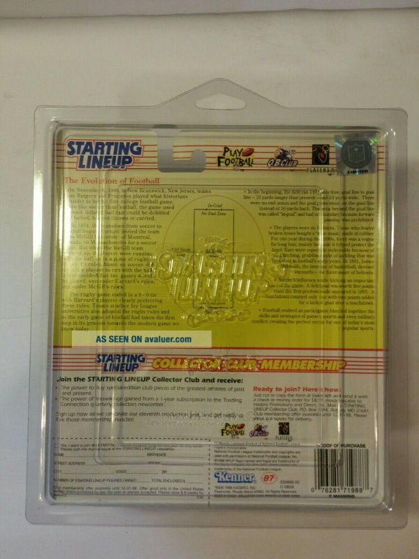 Starting Lineup 1998 Edition NFL QB Peyton Manning Indianapolis Colts ...