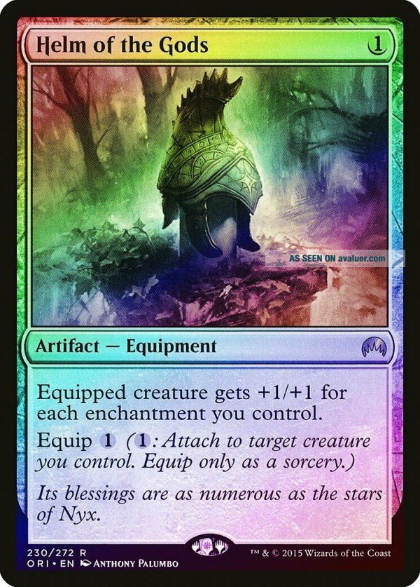 Helm Of The Gods FOIL Magic Origins NM Artifact Rare MAGIC MTG CARD ...