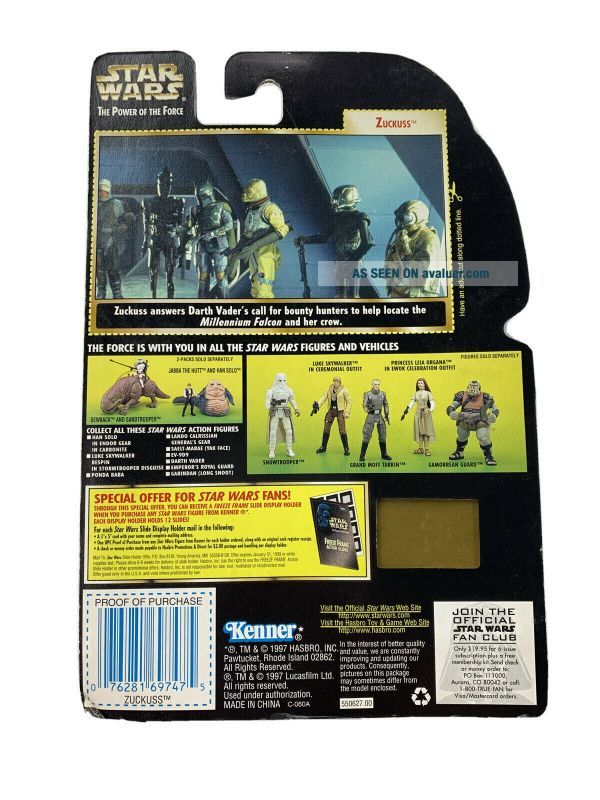 Star Wars Power Of The Force ZUCKUSS Figure W/ Heavy Assault Blaster ...