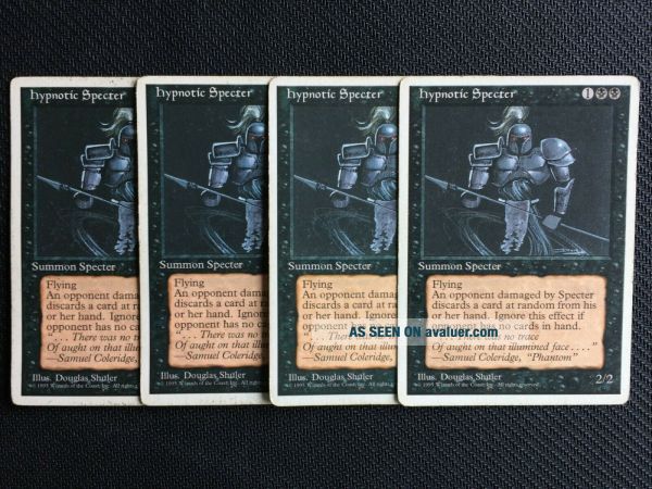MTG 4x Hypnotic Specter 4th Fourth Edition OLD SCHOOL Magic The ...