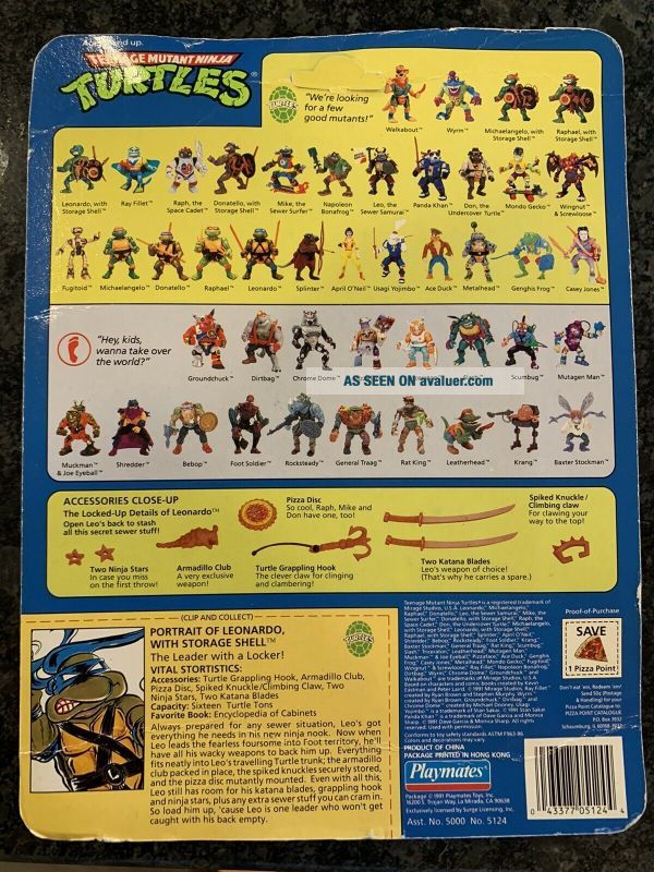 1991 TMNT Leonardo With Storage Shell In Package | #32512705