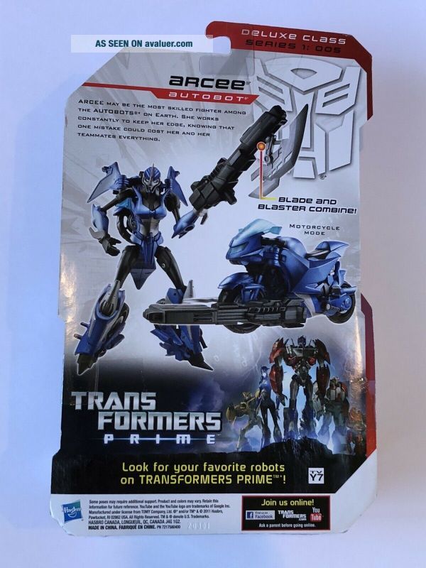 Transformers Prime Hasbro Robots In Disguise Deluxe Class Arcee MOSC ...