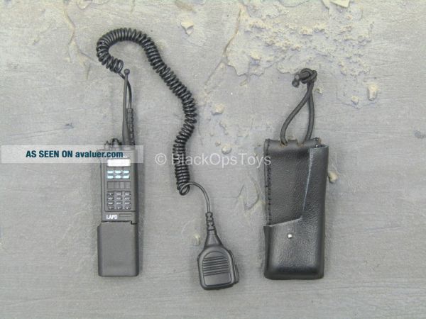 1/6 Scale Toy LAPD Patrol Officer - Austin - Black Radio W/Leather Like ...