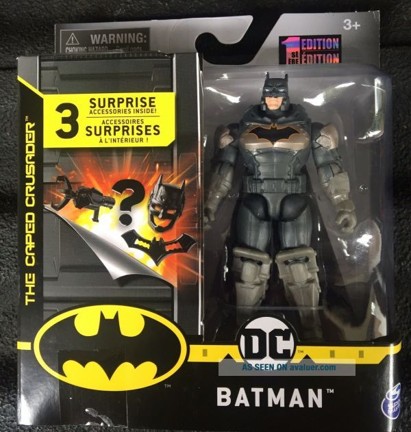 2020 Batman FULL BODY ARMOR Spin Master 4” Caped Crusader Action Figure ...
