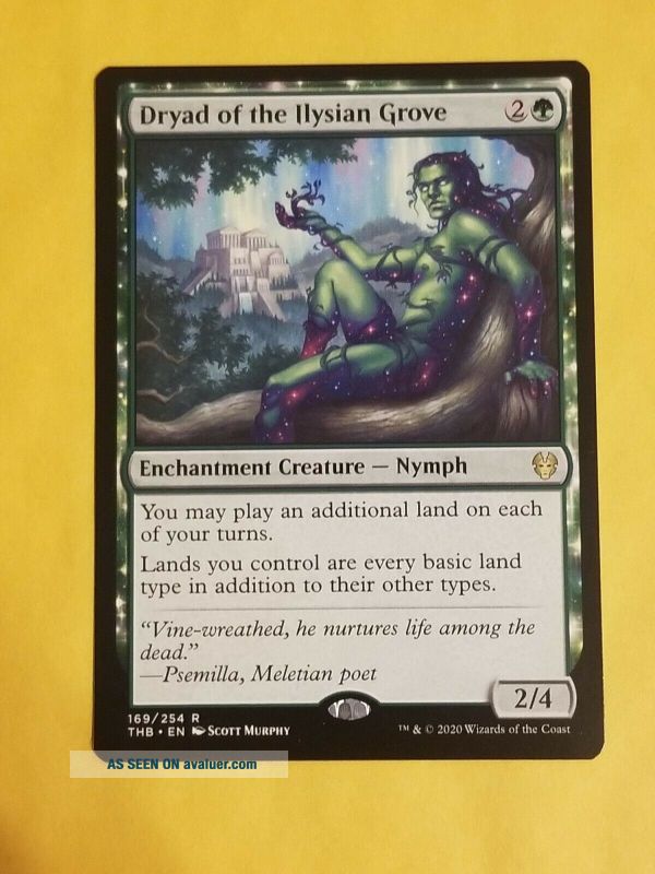 1x Dryad Of The Ilysian Grove Theros Beyond Death NM MTG Magic The ...