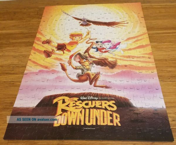 Rescuers Down Under Movie Poster 300 Piece Jigsaw Puzzle Disney Vintage ...