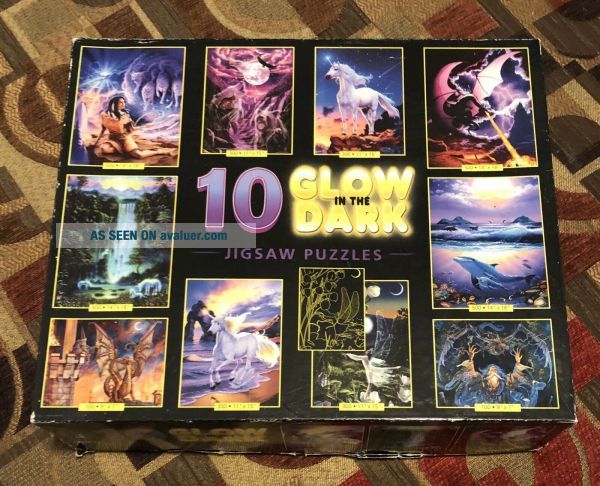 Ceaco 10 Pack Glow In The Dark Jigsaw Puzzles Fantasy | #32574031