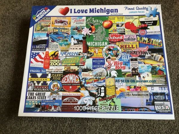 I Love Michigan “White Mountain 1000 Piece Puzzle | #32577380