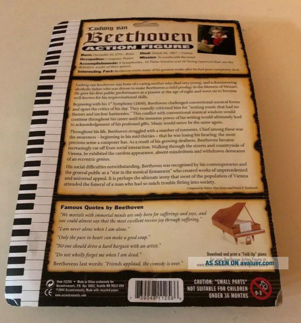 Accoutrements Ludwig Van Beethoven 5 1/4 " Action Figure | #32588745