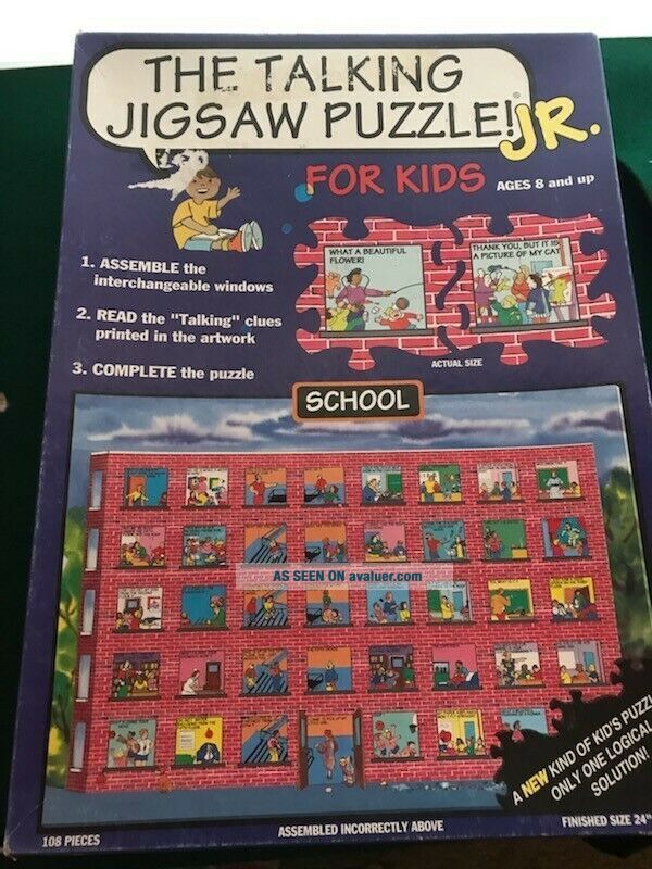 Buffalo Games The Talking Jigsaw Puzzle Jr For Kids (School) COMPLETE ...