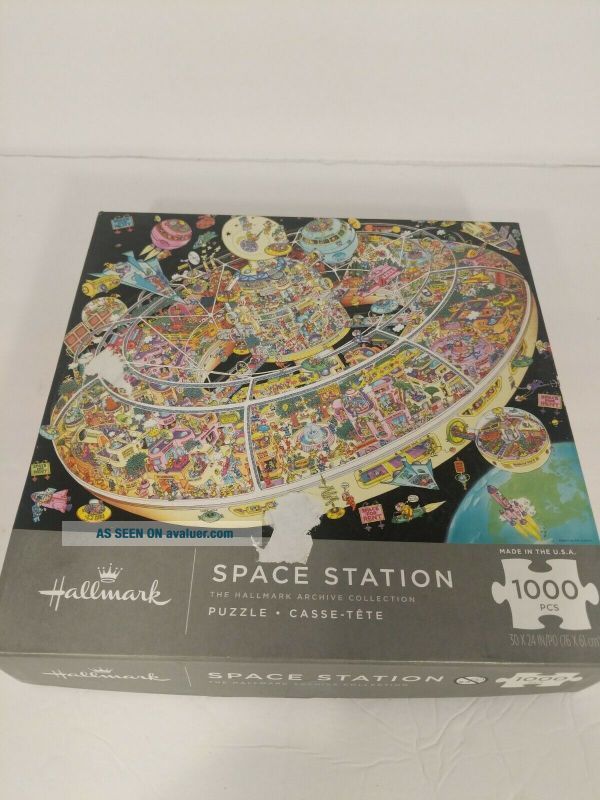 Space Station 1000 Piece Hallmark Jigsaw Puzzle Robert Martin COMPLETE ...