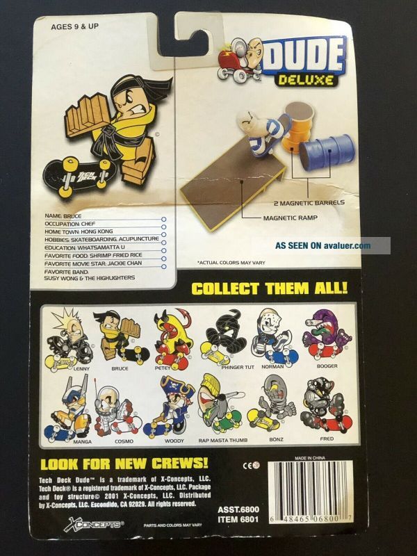 2001 TECH DECK DUDE DELUXE BRUCE RARE SEE ALL MY LISTINGS | #32674392