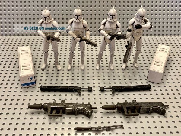 ⭐️ Hasbro Clone Troopers With Rocket Firing Launcher - Star Wars: The ...