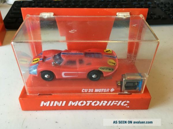 Vintage Ideal Mini Motorific 1969 FORD GT MK Racer Slot Car | #32829629