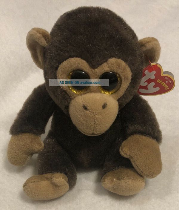 Retired 2015 Ty Beanie Boos Bananas NWT 6” Monkey W/ Big Eyes | #32796489