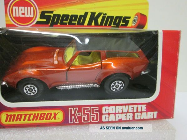 Matchbox Speed King K - 55a Corvette Caper Cart W/ Box | #32733987